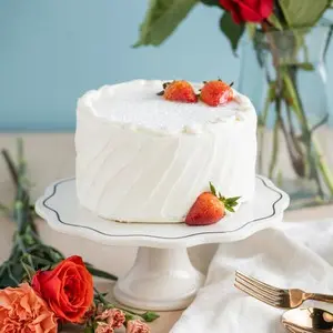 TOTALEE GIFT Eat Cake First Cer Pedestal Ceramic