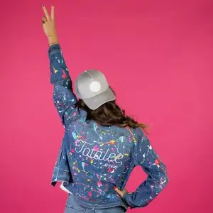 TOTALEE GIFT Smiley Chenille Patch Trucker Hat