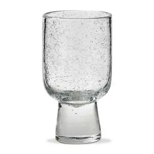 TAG Bubble Glass Footed Drinking Glasses10oz Set - Clear