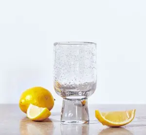 TAG Bubble Glass Footed Drinking Glasses10oz Set