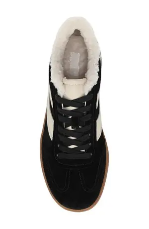 Vince Oasis Genuine Shearling-lined Sneakers - Black