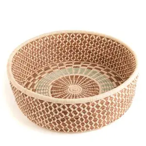 MAYAN HANDS Harvest Basket - Beige