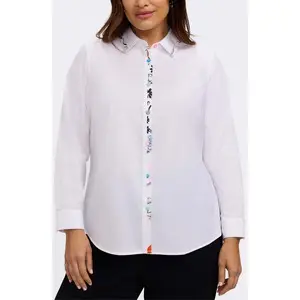 Foxcroft Curved Hem Shirts For Women