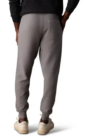 THE NORMAL BRAND Textured Cotton Blend Joggers - Greystone