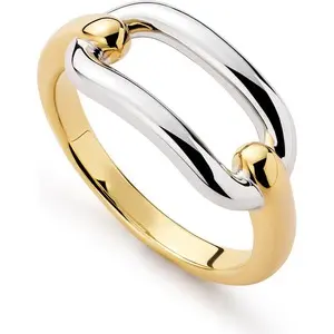 ANA LUISA Blake Two-tone Ring - Gold/silver