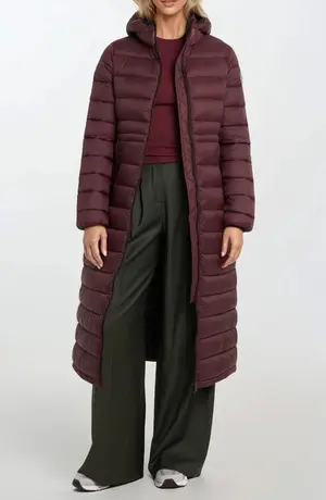 NOIZE Lightweight Long Puffer Coat