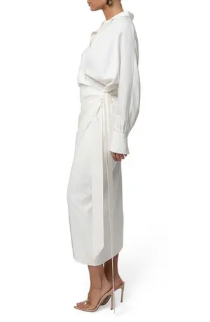 JLUXLABEL Skyline Long Sleeve Wrap Dress