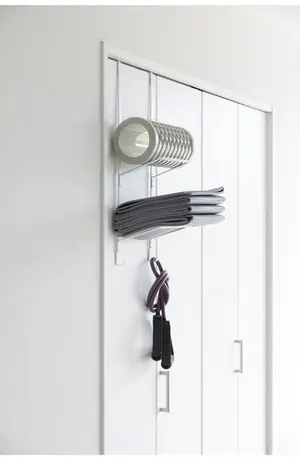 YAMAZAKI Fitness Equipment Storage Hanger - White