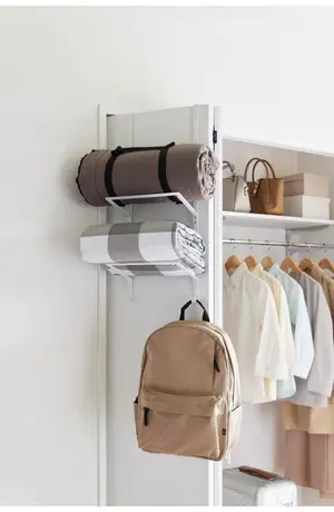 YAMAZAKI Fitness Equipment Storage Hanger - White
