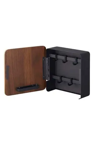 YAMAZAKI Magnetic Key Cabinet - Walnut