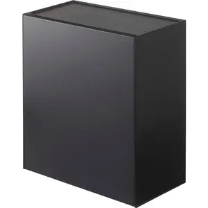 YAMAZAKI Wall Mounted Storage & Trash Bin - Black