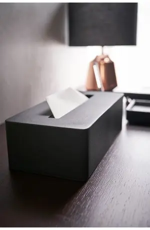 YAMAZAKI Tissue Box Case - Black
