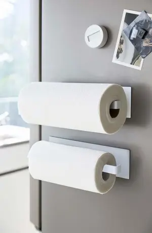 YAMAZAKI Magnetic Paper Towel Holder - White
