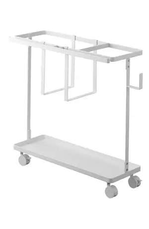YAMAZAKI Fitness Equipment Storage Cart - White