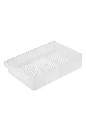 YAMAZAKI Wide Fridge Organizer Bin - White