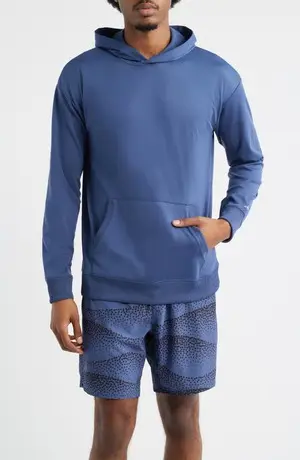 SANTO STUDIO Tempo Comfort Performance Hoodie - Blue