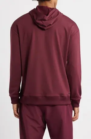 SANTO STUDIO Tempo Comfort Performance Hoodie - Merlot