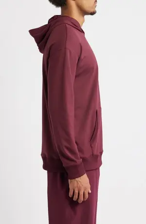 SANTO STUDIO Tempo Comfort Performance Hoodie - Merlot