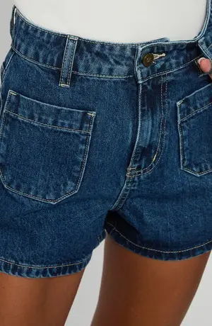 Princess Polly High-waisted Denim Shorts