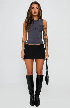 Princess Polly Azaire Twist Front Sleeveless Crop Top