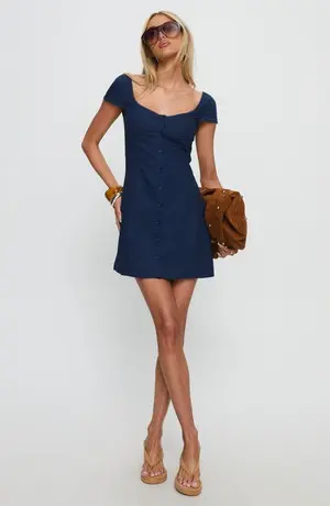 Princess Polly Marisella Scoop Neck Button-up Minidress