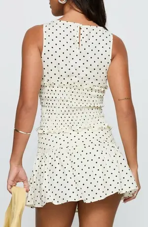 Princess Polly Roxee Polka Dot Smocked Tank