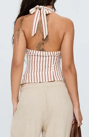 Princess Polly Stripe Halter Top