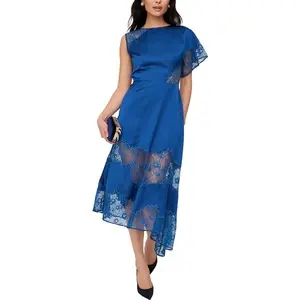 LILY AND LIONEL Selma Lace Insert Maxi Dress