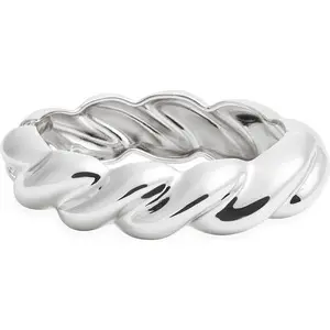 Nordstrom Chunky Twist Hinge Cuff Bracelet - Silver