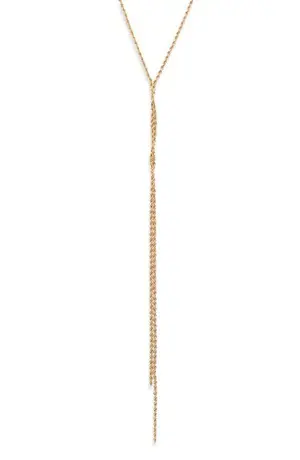 Nordstrom Twisted Rope Chain Y-necklace - Gold