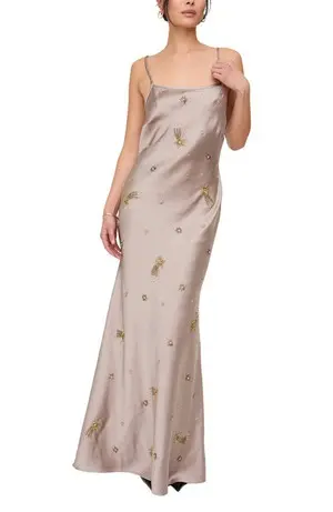 LILY AND LIONEL Starburst Embellished Maxi Dress