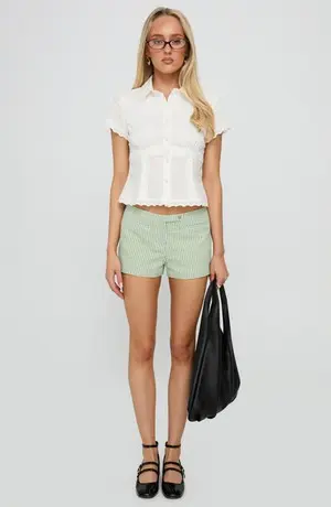Princess Polly Eyelet Short Sleeve Shirt