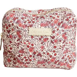 LILY AND LIONEL Linen Print Wash Bag - Pink