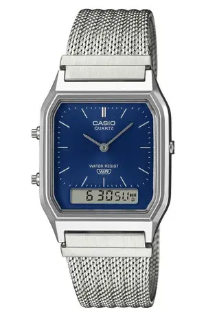 Casio Vintage Analog/digital Bracelet Watch - Silver