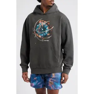 OVERTIME Graphic Print Hoodie