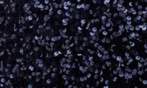 City Chic Paislee Sequin Long Sleeve Dress - Navy