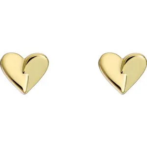 Ted Baker London Abstract Heart Stud Earrings - Gold Tone