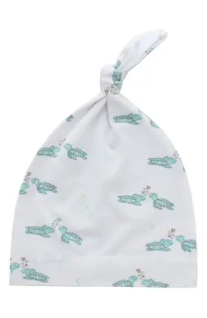 COCO MOON Honu Honi Knot Hat - White/green