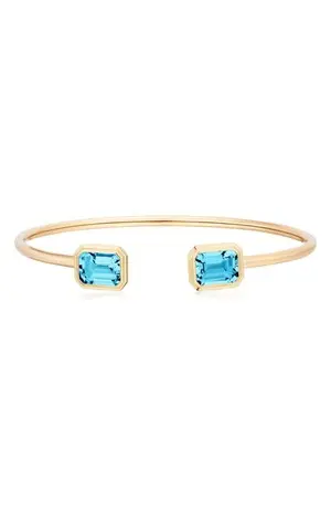 Goshwara Manhattan Round Flex Cuff - Pale Blue