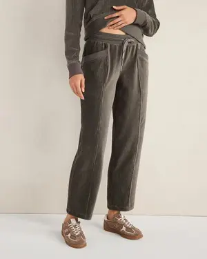 HAVEN WELL WITHIN Corded Velour Cropped Pants