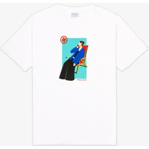 AKASHI-KAMA Riviera Oversize Tee - White