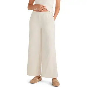 HAVEN WELL WITHIN Brushed Terry Wide Leg Pants
