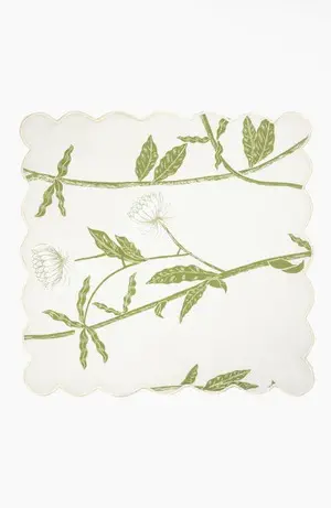 BOND & GRACE Storytime Dahlias Dinner Napkinsset Of Four