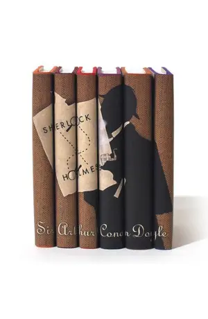 JUNIPER BOOKS Sherlock Holmes Book Set - Brown
