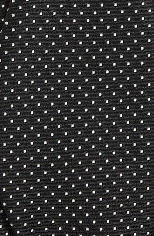 David Donahue Silk Bow Tie - Black/white