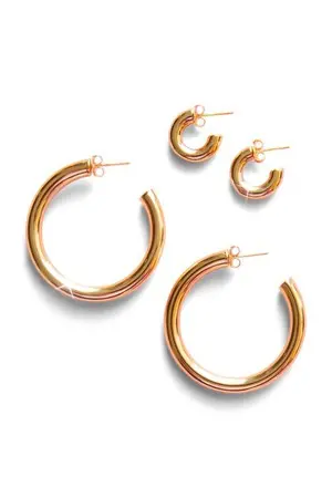 SUNSHINE STUDIOS Dakota Hoop Earrings - Gold