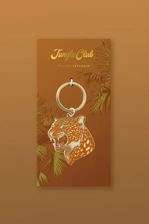 JUNGLE CLUB Enamel Keychain
