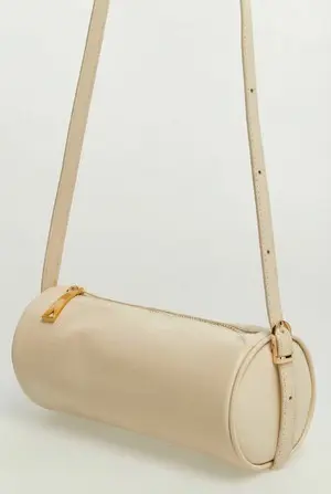 FURNIQ UK Harley Leather Handbag - Beige
