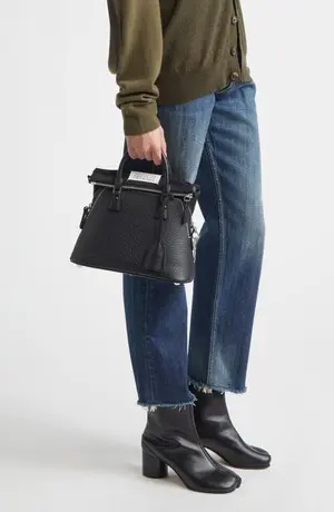 MAISON MARGIELA Mini 5ac Classique Leather Handheld Bag