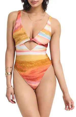 VITAMIN A® Terra Cutout One-piece Swimsuit - Terra Forms